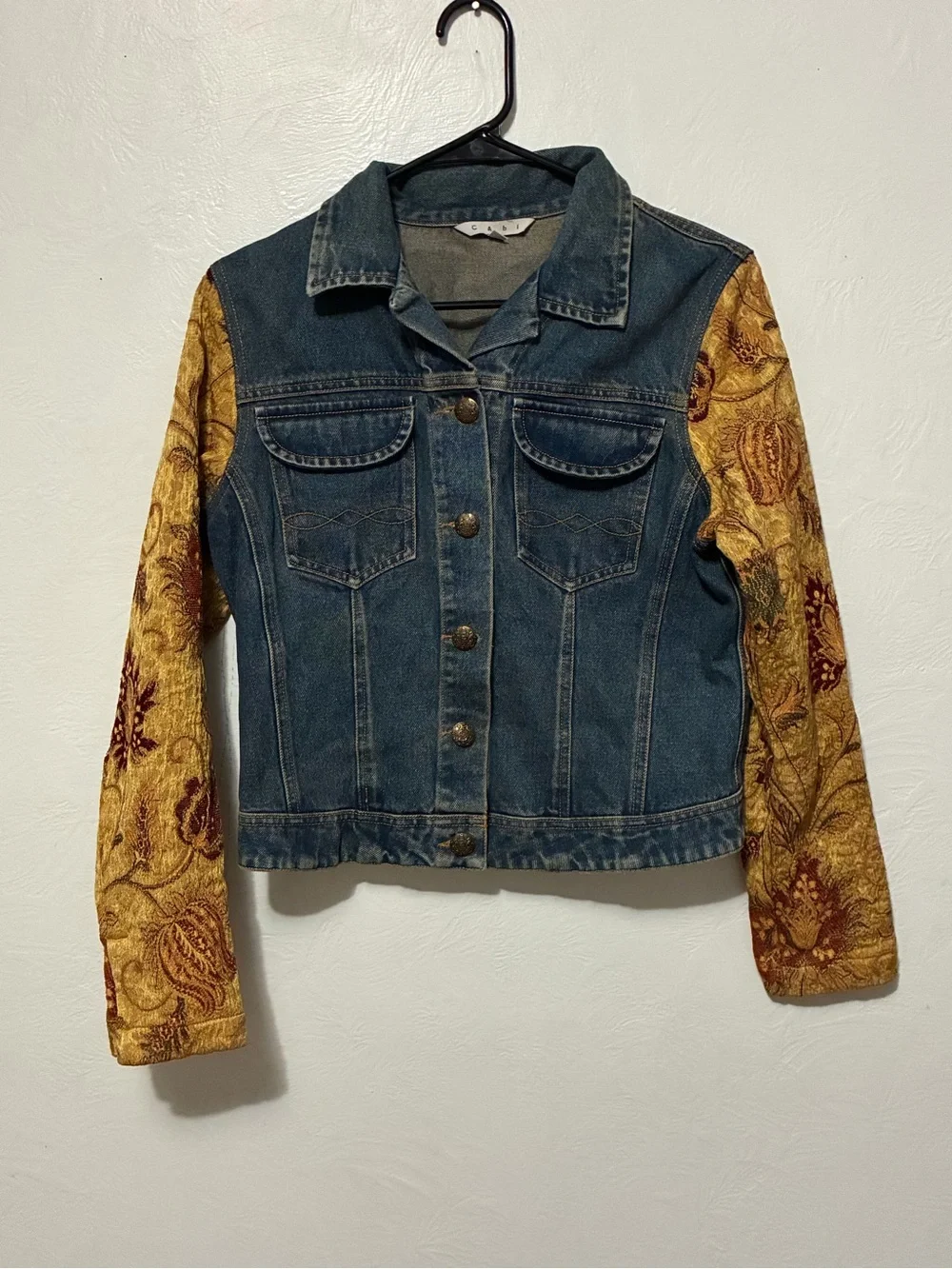 CAbi | Jackets & Coats | Cabi Rare Vintage Denim Jacket With Gold ...